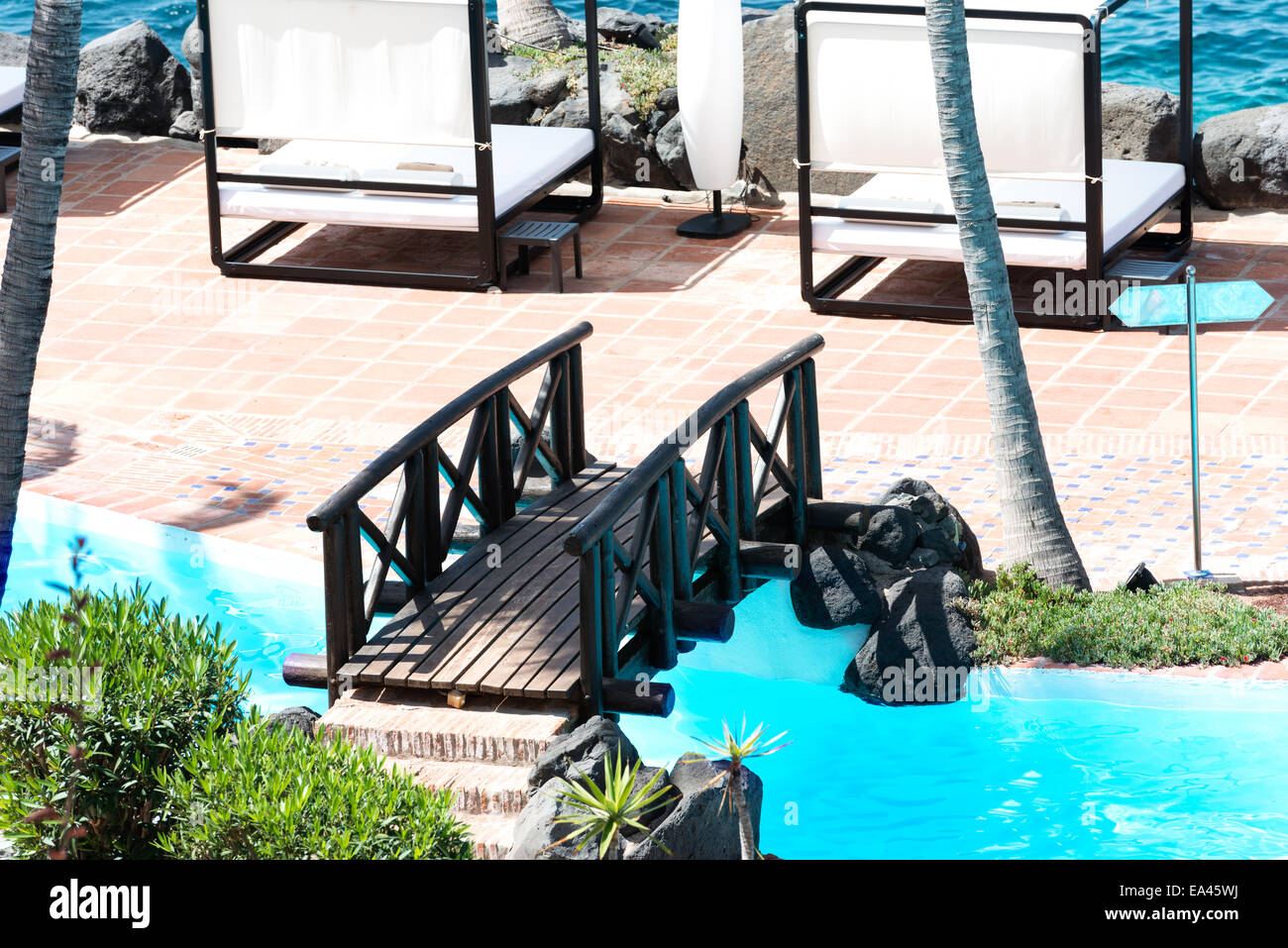 Bridge Over Swimming Pool High Resolution Stock Photography and Images ...