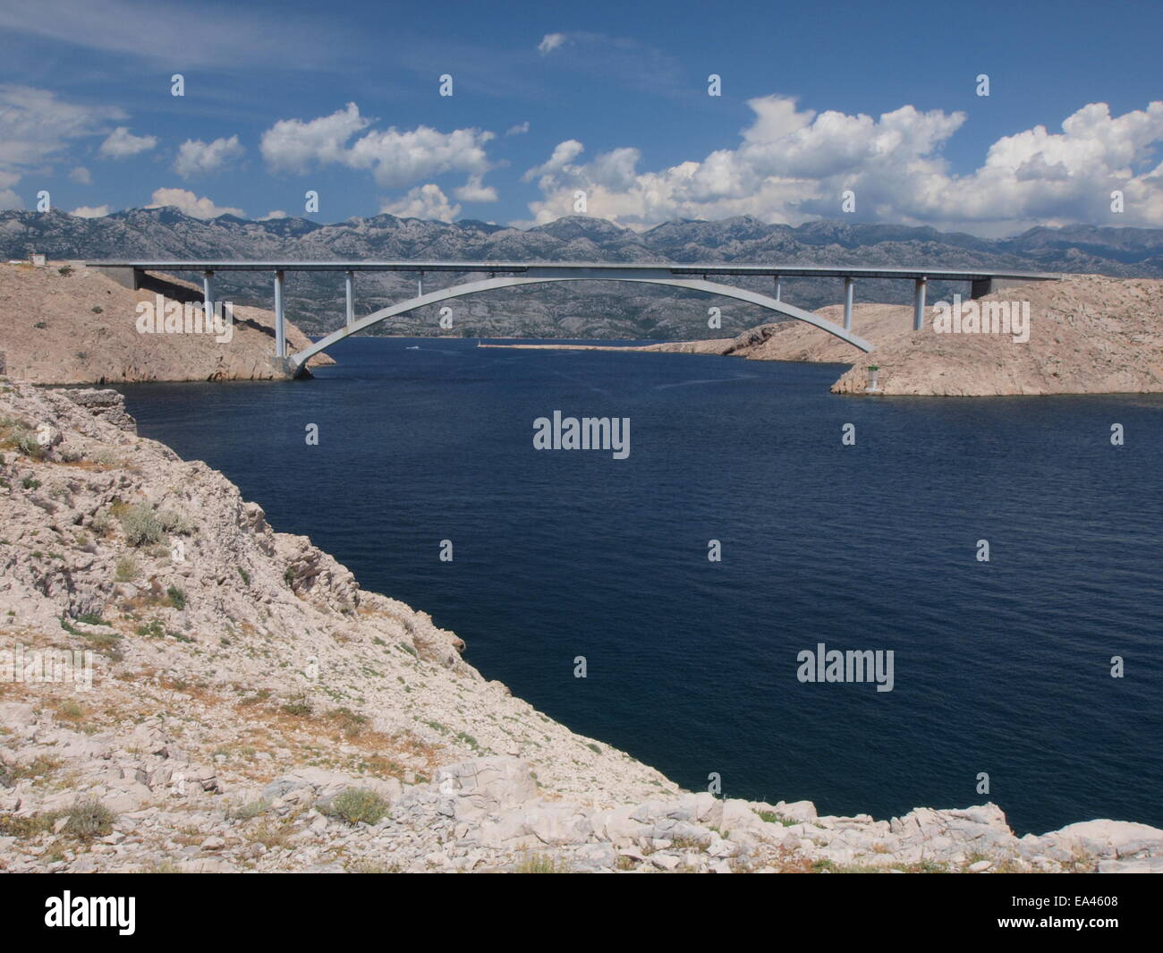 Bridge to the island of Pag, Croatia Stock Photo - Alamy