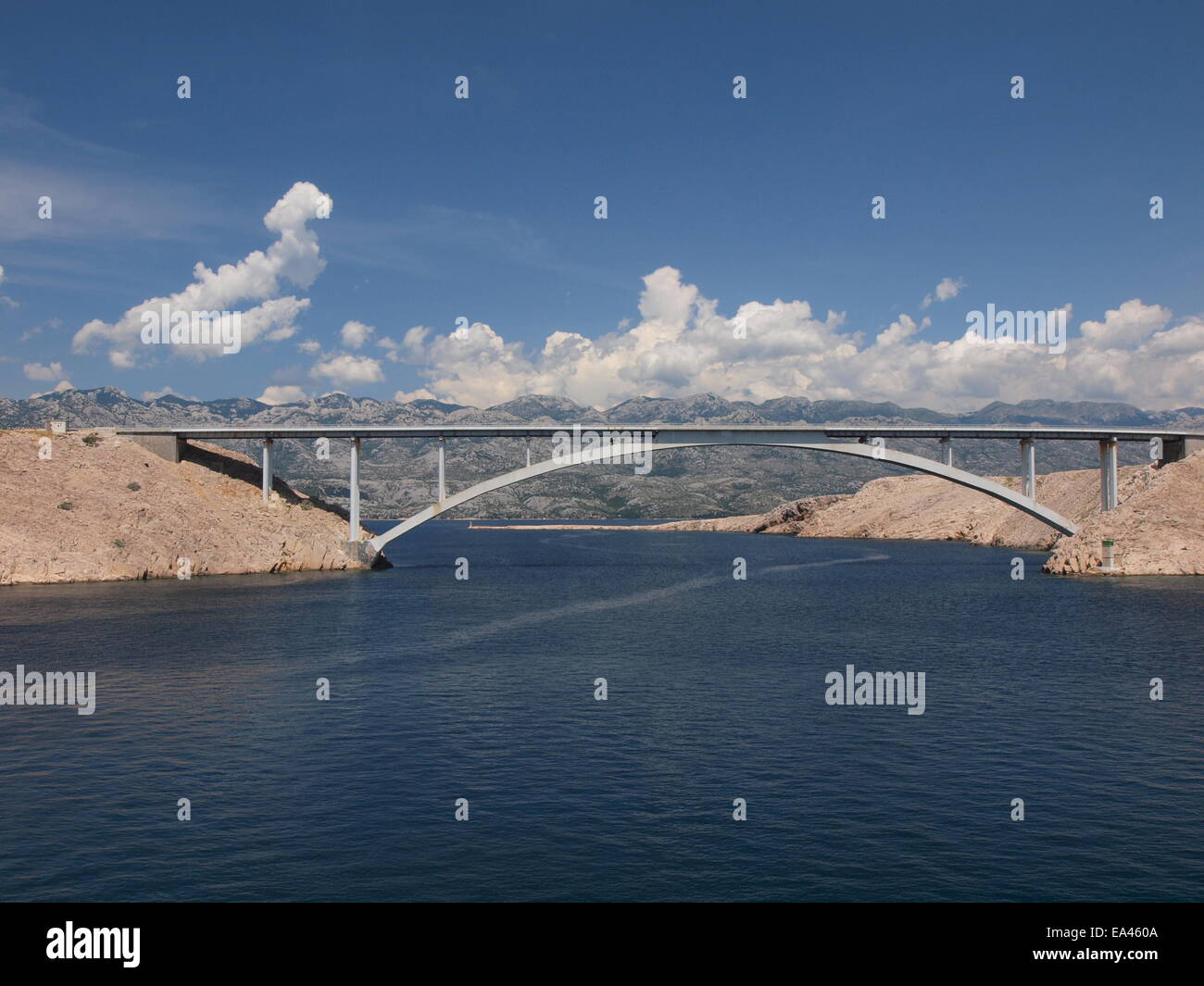 Bridge to the island of Pag, Croatia Stock Photo - Alamy