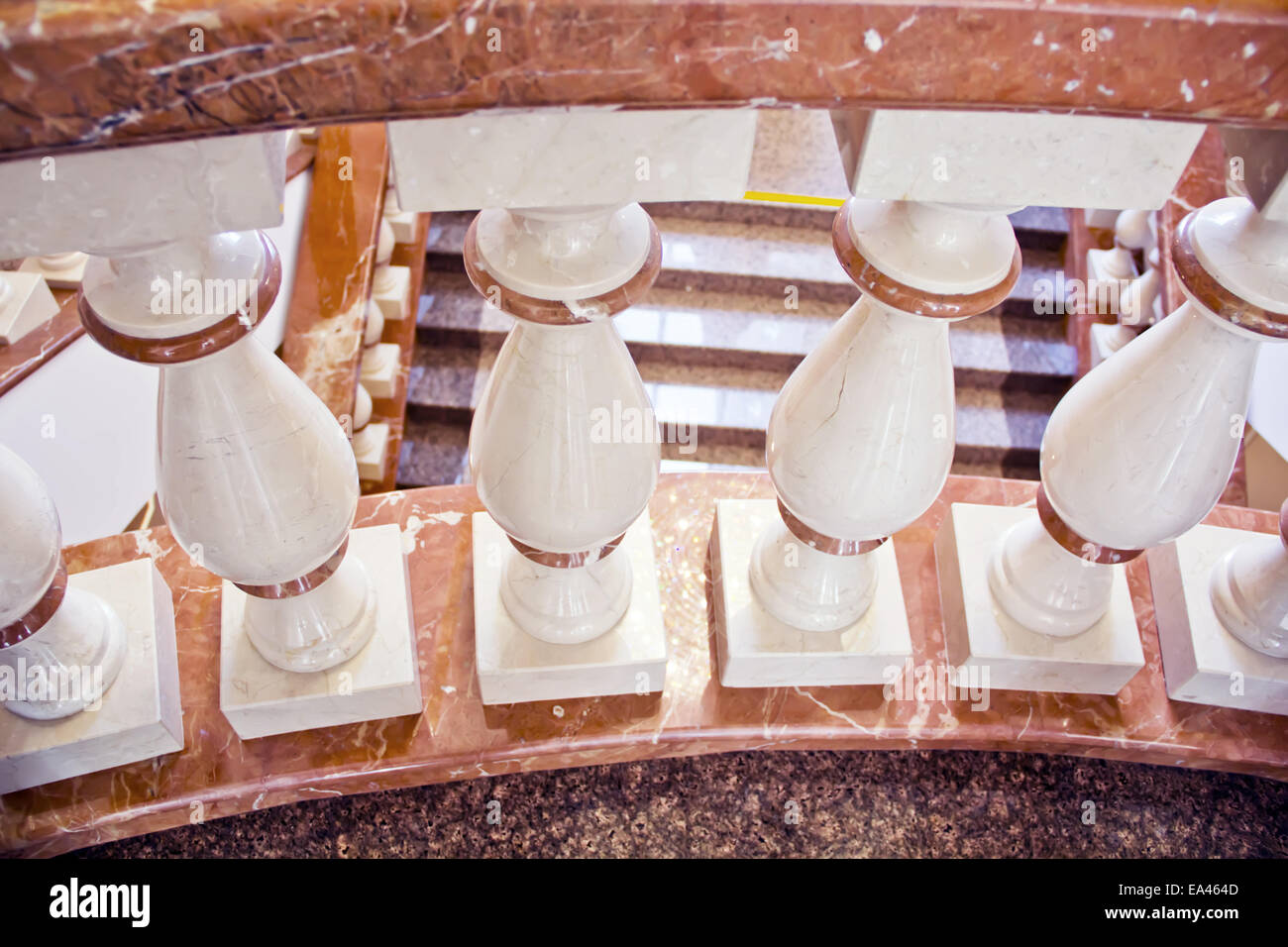 White balustrade pattern Stock Photo - Alamy
