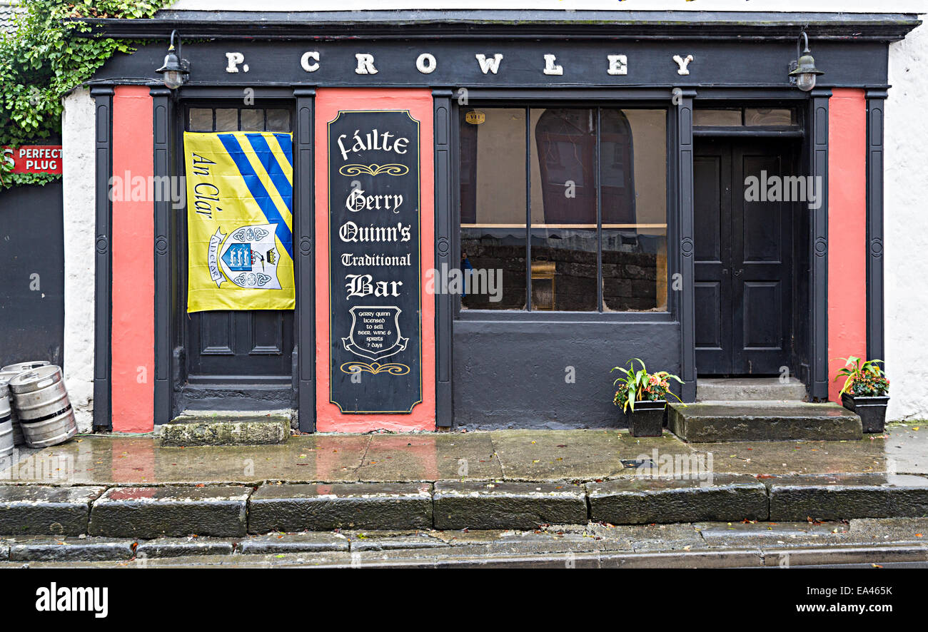 Bar front in Corofin, Co. Clare, Ireland Stock Photo - Alamy