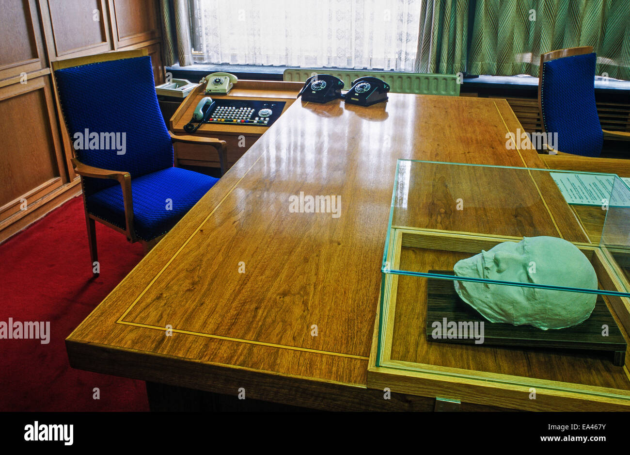 Desktop of Erich Mielke, Stasi Museum, Berlin Stock Photo - Alamy