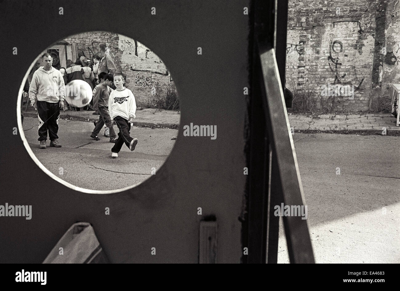 Goal wall shooting, Berlin, Germany Stock Photo - Alamy