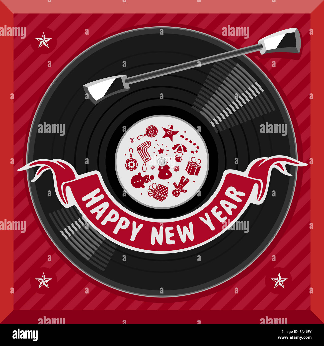Symbol of the new year plate Stock Photo - Alamy