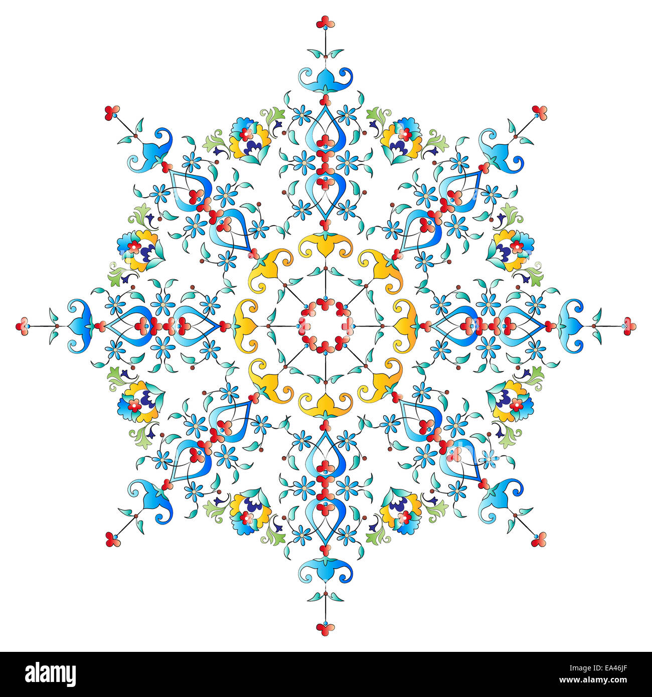 Two circular decorative motifs hi-res stock photography and images - Alamy