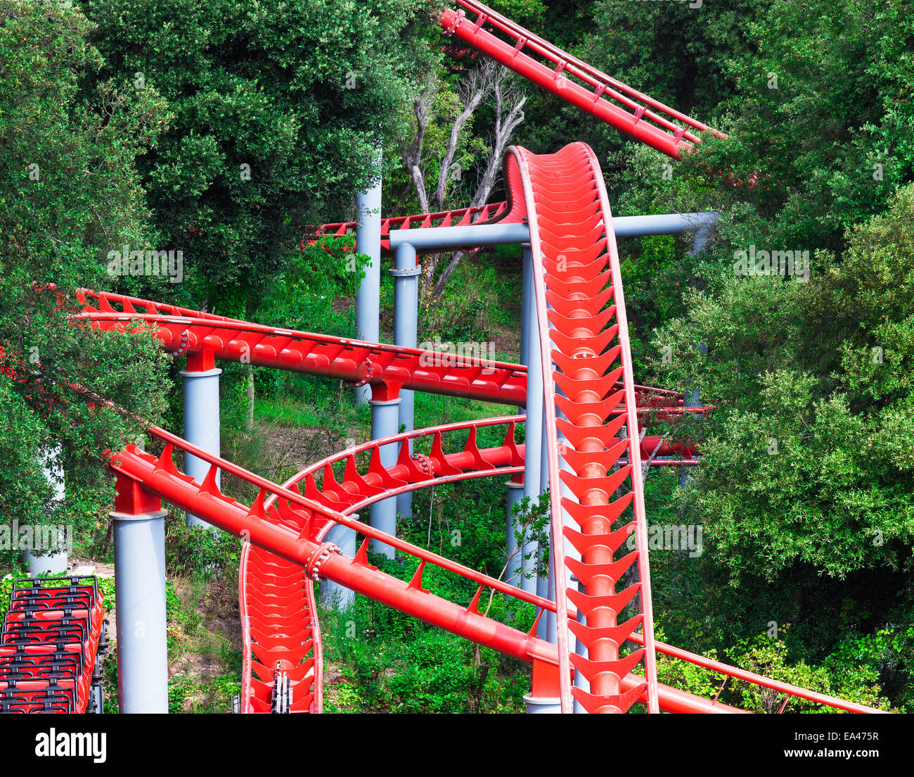 modern roller coaster Stock Photo - Alamy