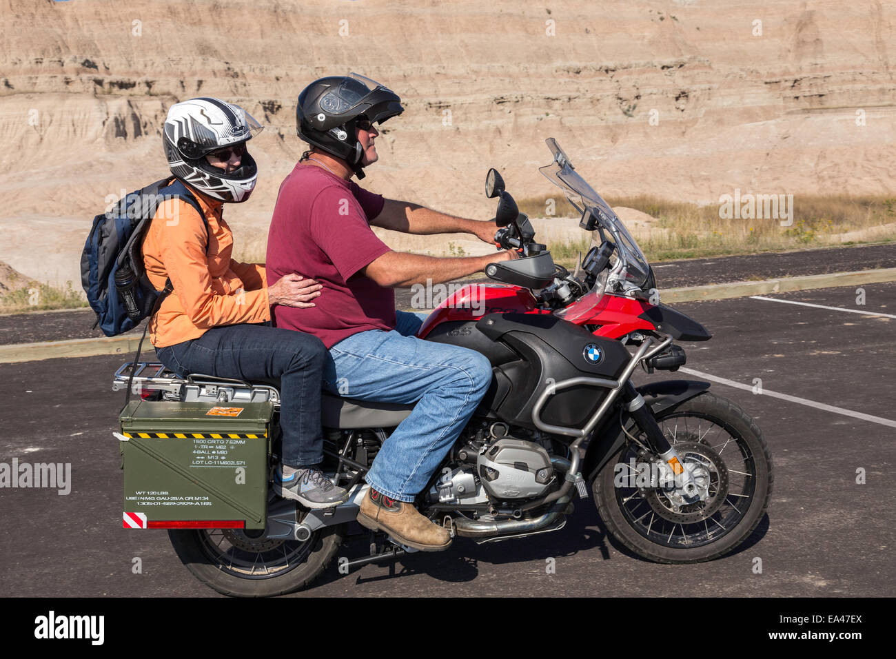Couple riding motorcycle hi-res stock photography and images - Alamy