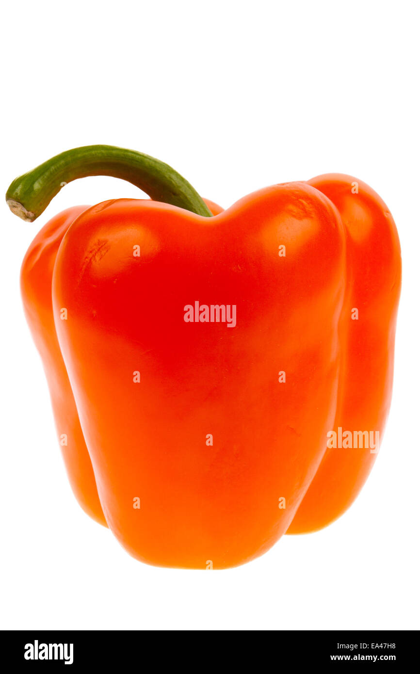 Orange bell pepper Stock Photo - Alamy