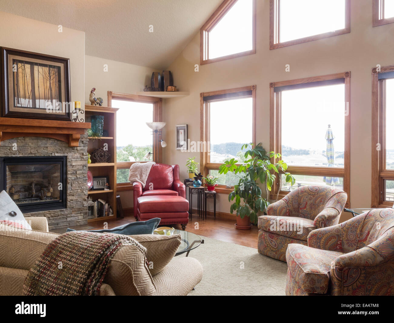 Showcase Home Interior, USA Stock Photo - Alamy