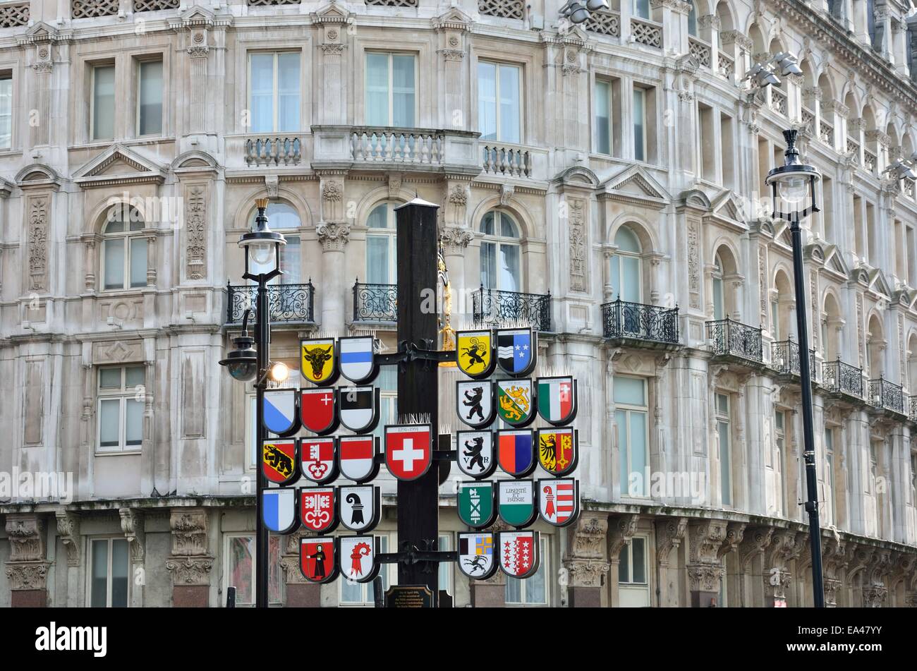 swiss square leicester Stock Photo - Alamy