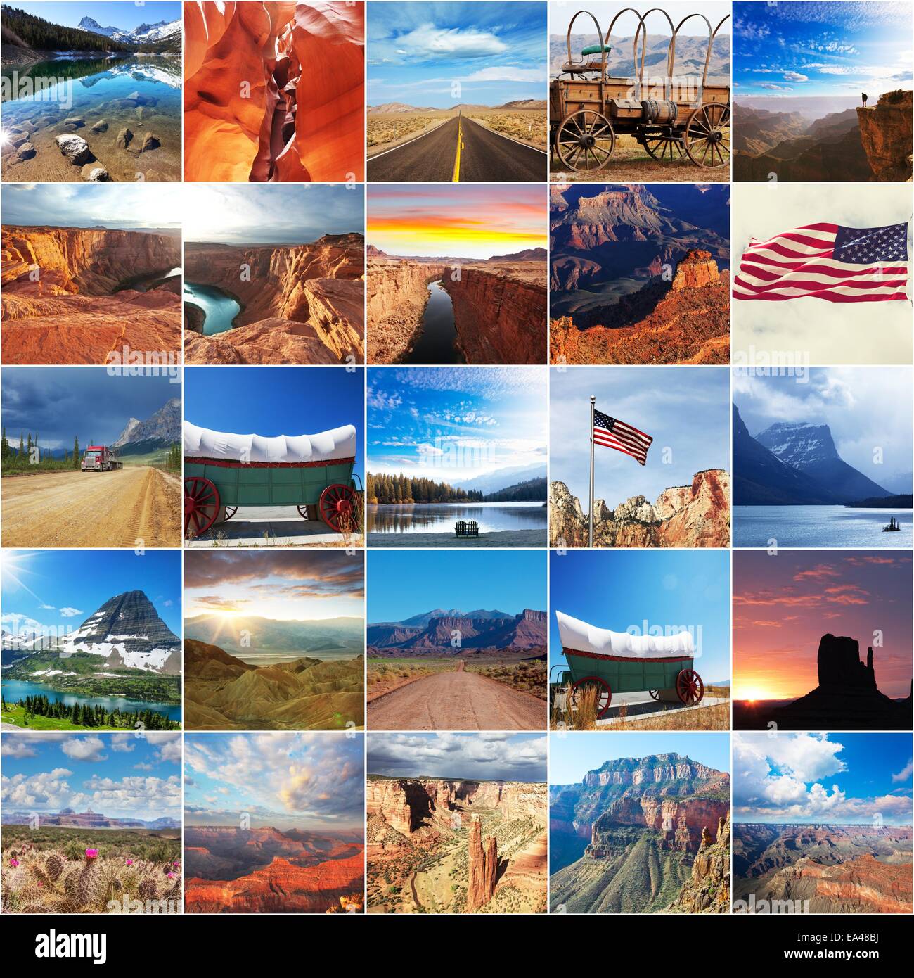 American history collage hi-res stock photography and images - Alamy