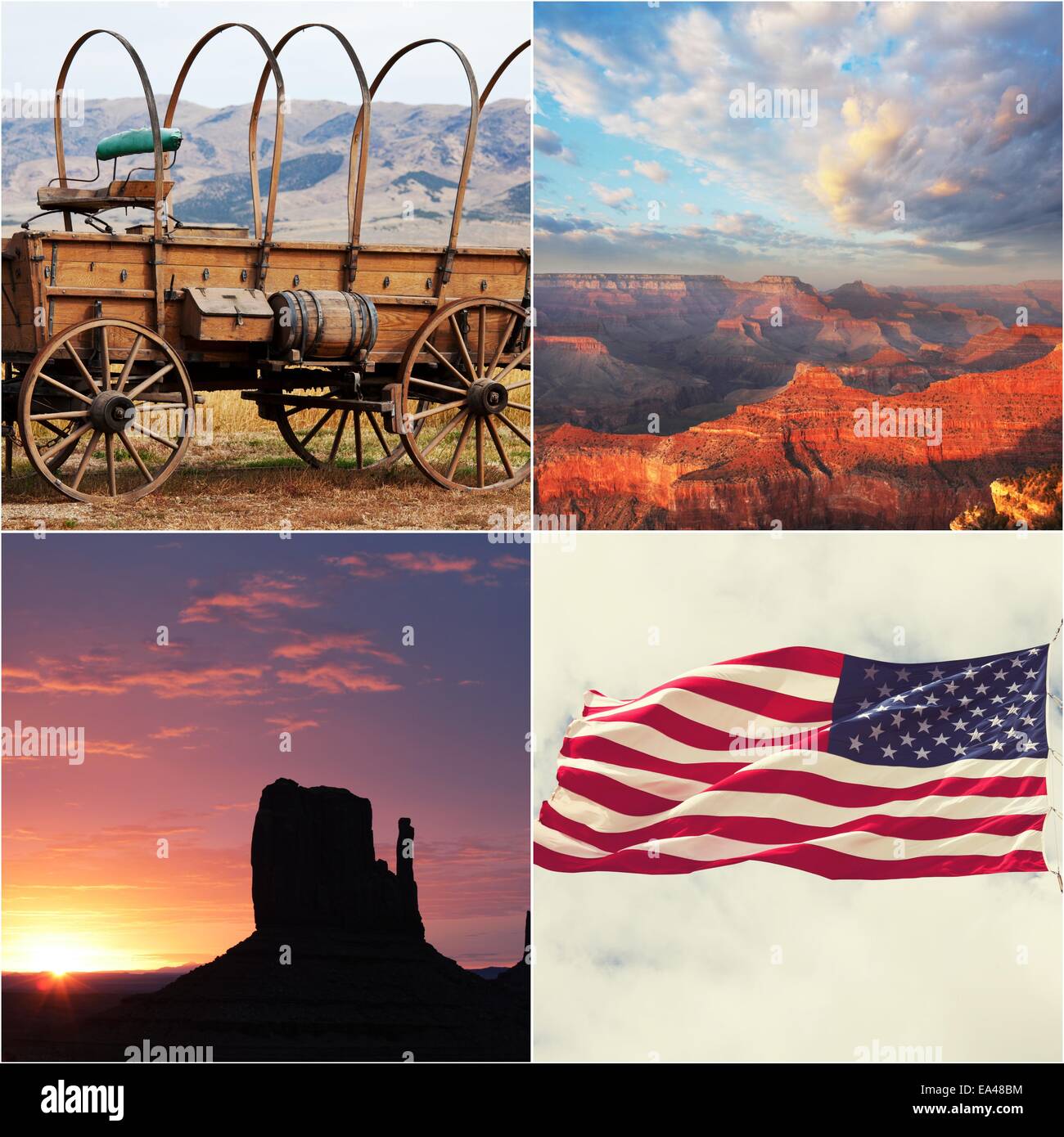 American history collage hi-res stock photography and images - Alamy