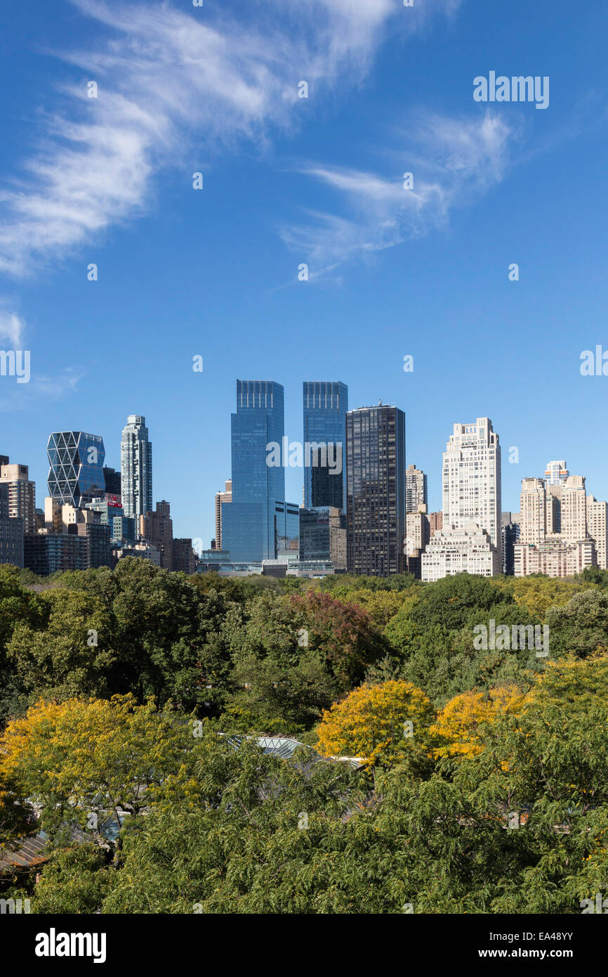 Midtown West Skyline from Central Park, NYC, USA Stock Photo - Alamy