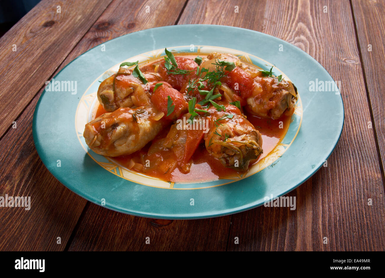 Pollo alla Cacciatora Stock Photo - Alamy