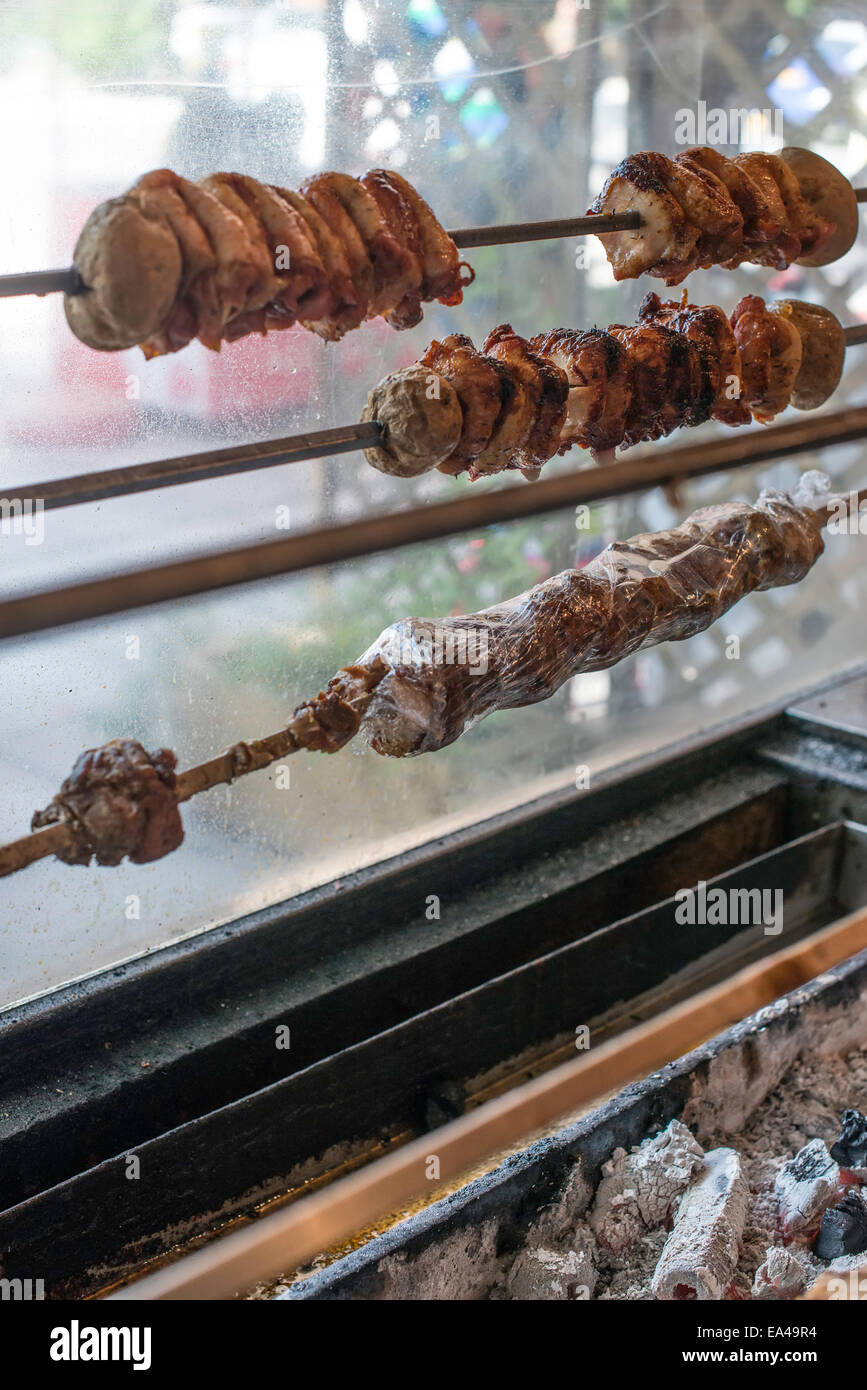 Typical greek food souvlaki. Grilled meal Stock Photo - Alamy