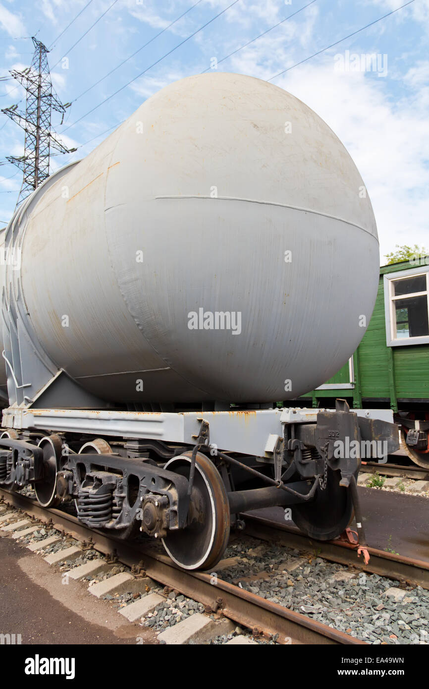 Rail road tank Stock Photo - Alamy