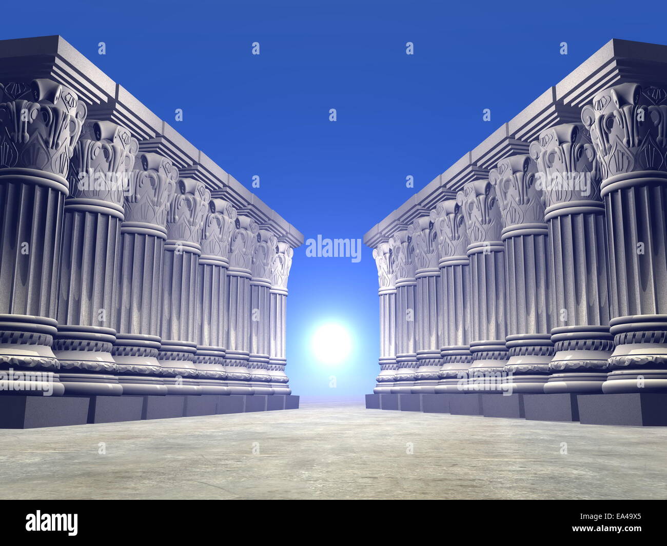 Roman columns, 3d hi-res stock photography and images - Alamy