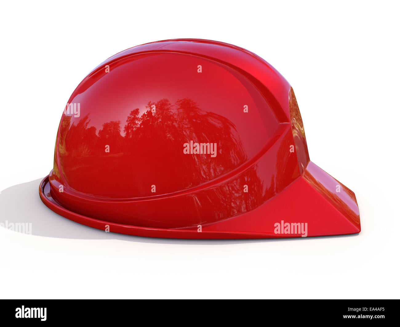 Red safety helmet Stock Photo - Alamy