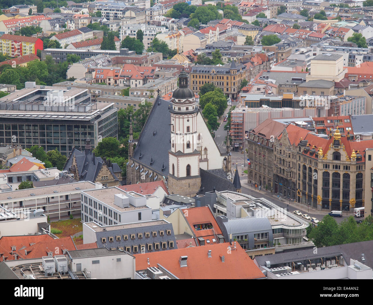 Leipzig aerial view Stock Photo - Alamy