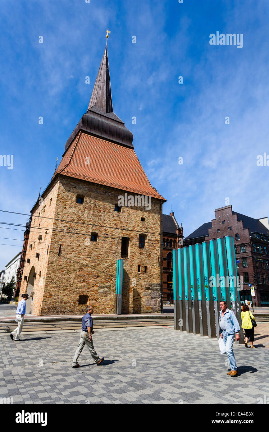 Steintor Gate, Rostock, Mecklenburg-Western Pomerania, Germany Stock ...