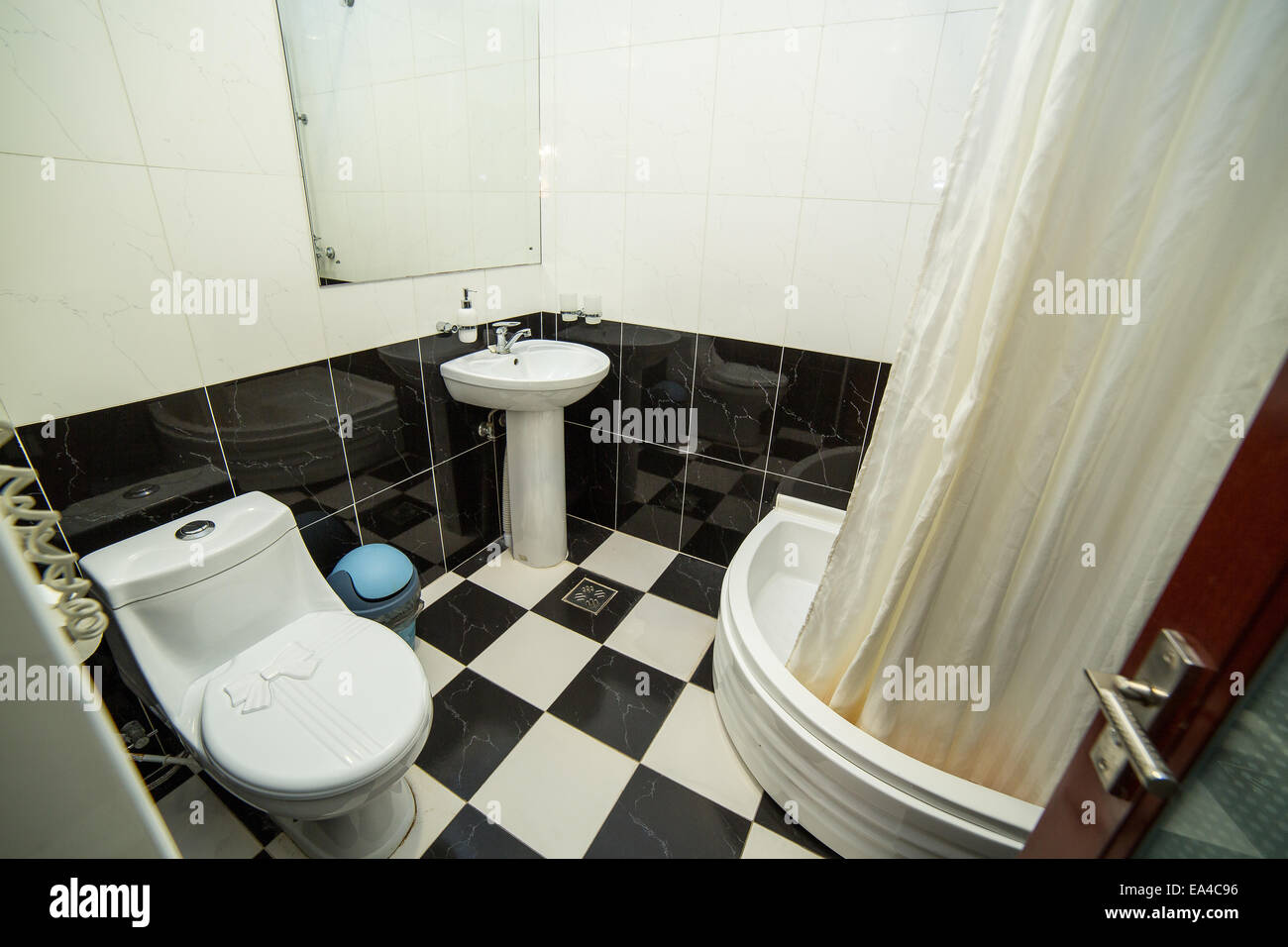 Bathroom, WC, toilet, lavatory room interior design Stock Photo - Alamy