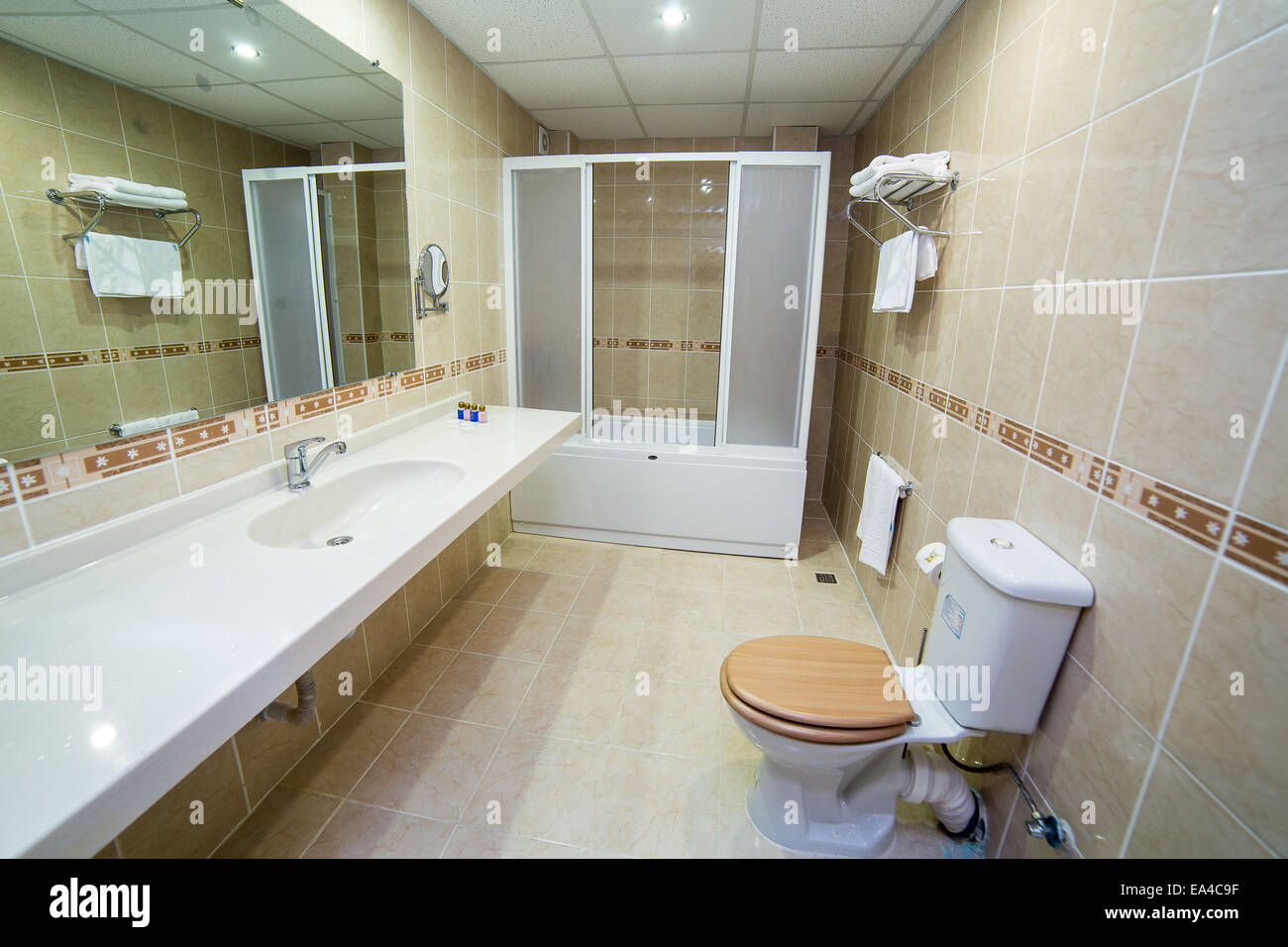Bathroom, WC, toilet, lavatory room interior design Stock Photo - Alamy