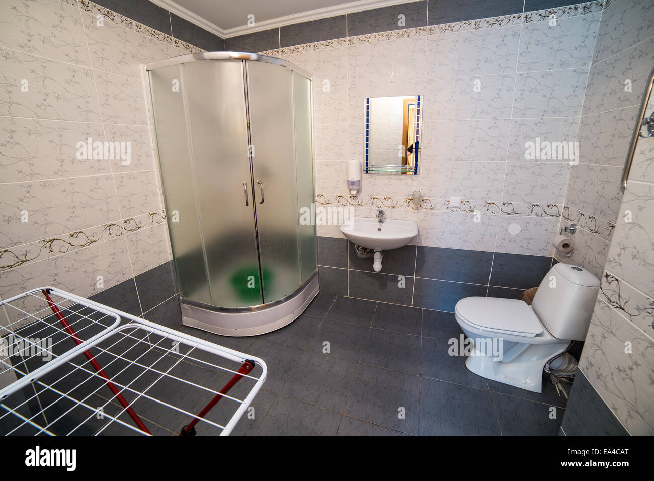 Bathroom, WC, toilet, lavatory room interior design Stock Photo - Alamy