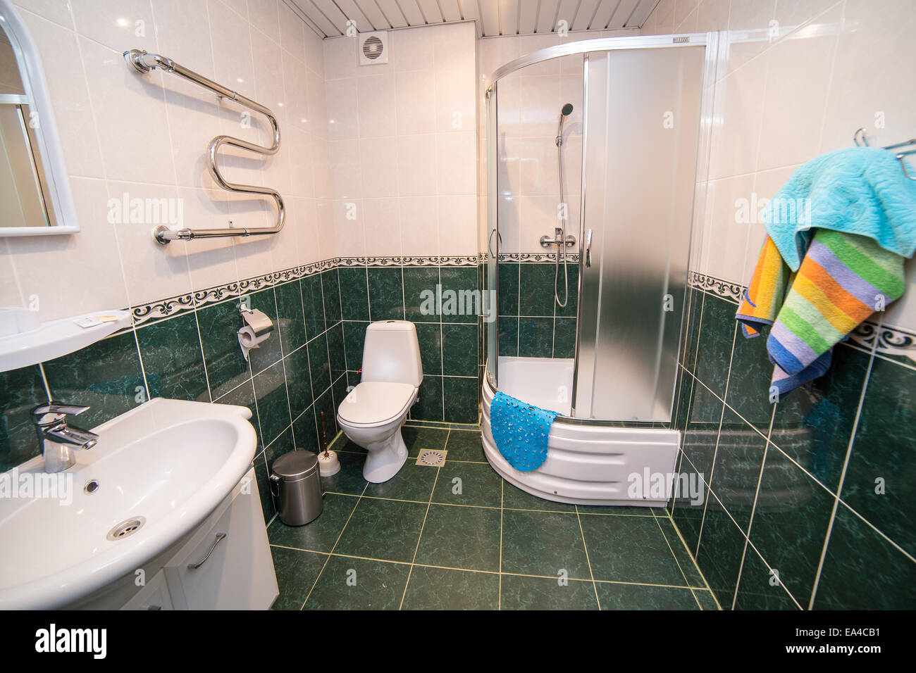 Bathroom, WC, toilet, lavatory room interior design Stock Photo - Alamy