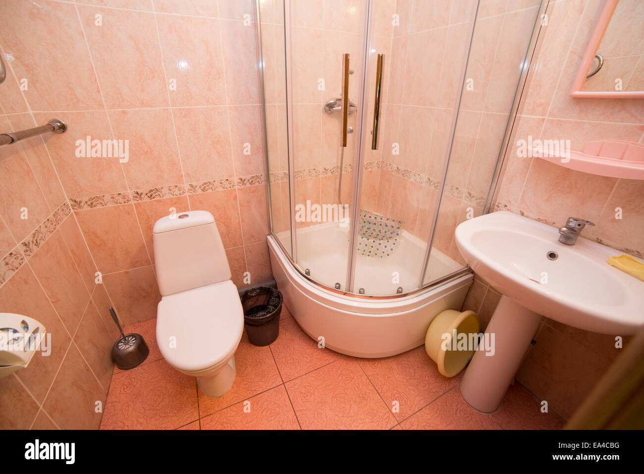 Bathroom, WC, toilet, lavatory room interior design Stock Photo - Alamy