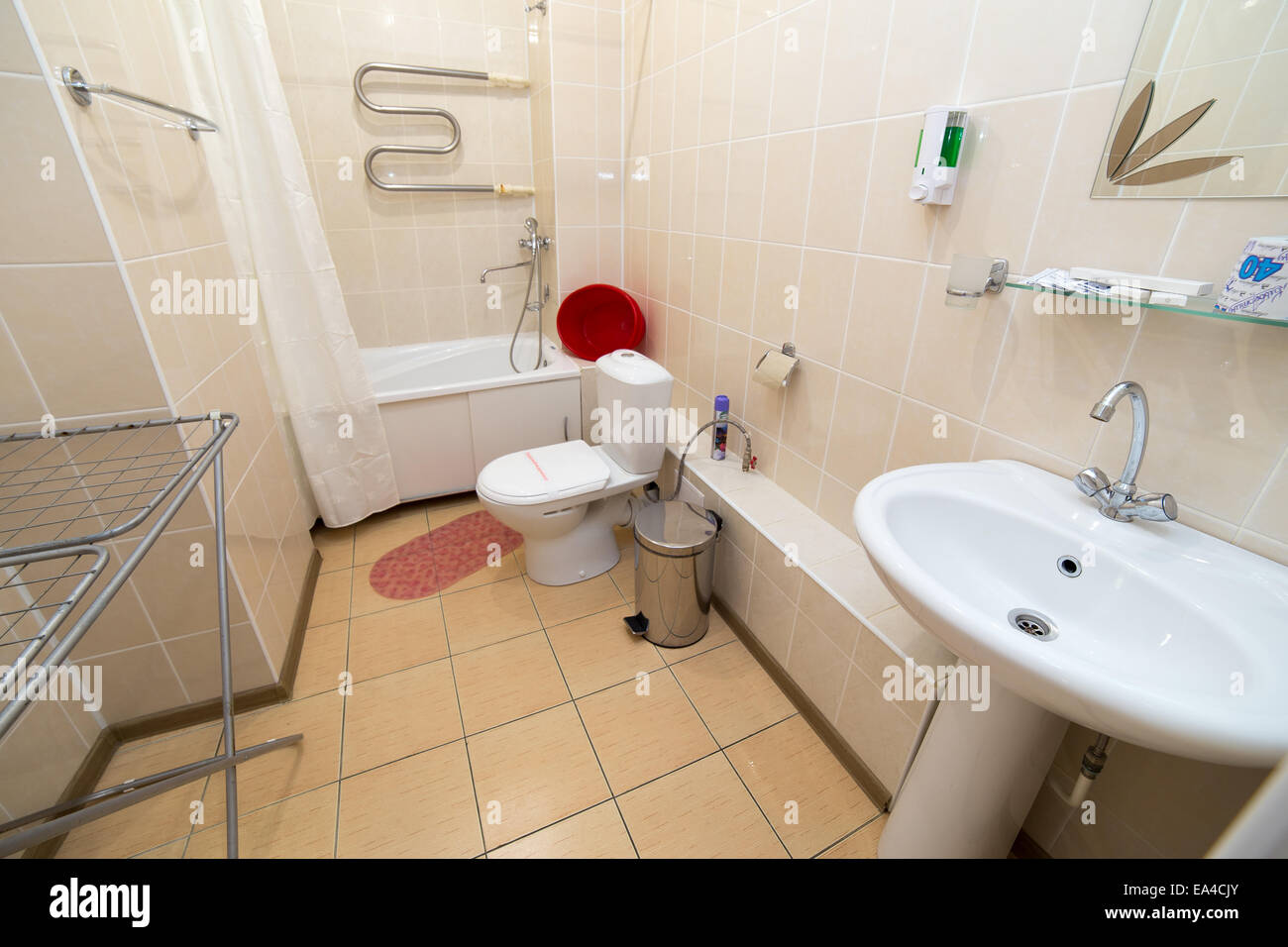 Bathroom, WC, toilet, lavatory room interior design Stock Photo - Alamy