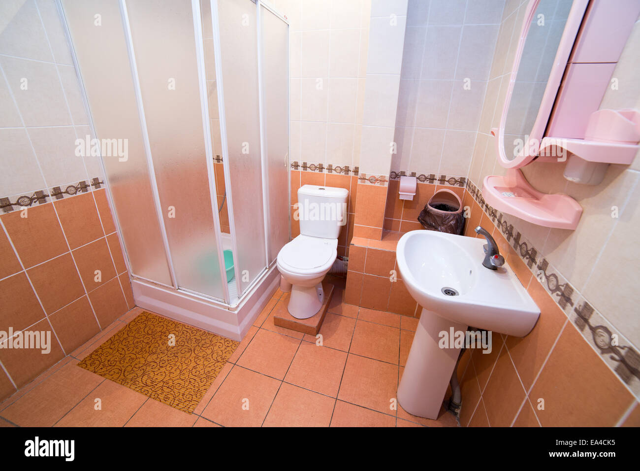 Bathroom, WC, toilet, lavatory room interior design Stock Photo - Alamy