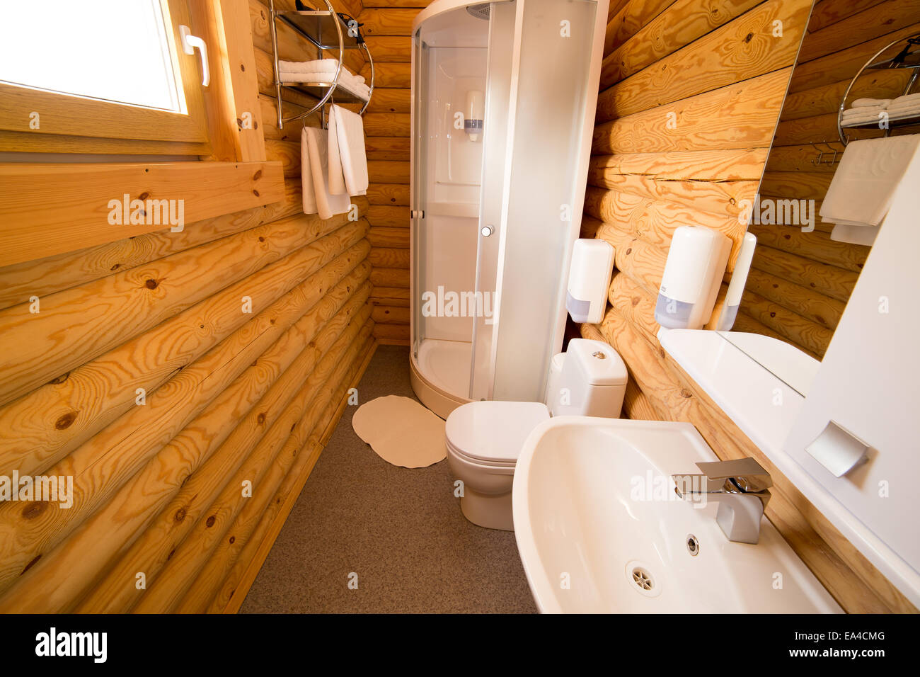 Bathroom, WC, toilet, lavatory room interior design Stock Photo - Alamy