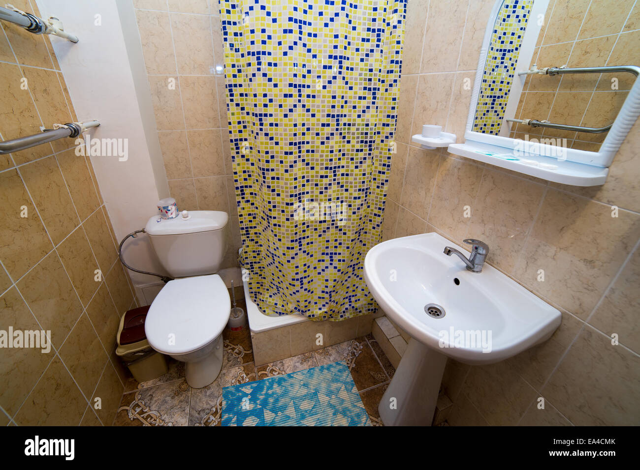 Bathroom, WC, toilet, lavatory room interior design Stock Photo - Alamy