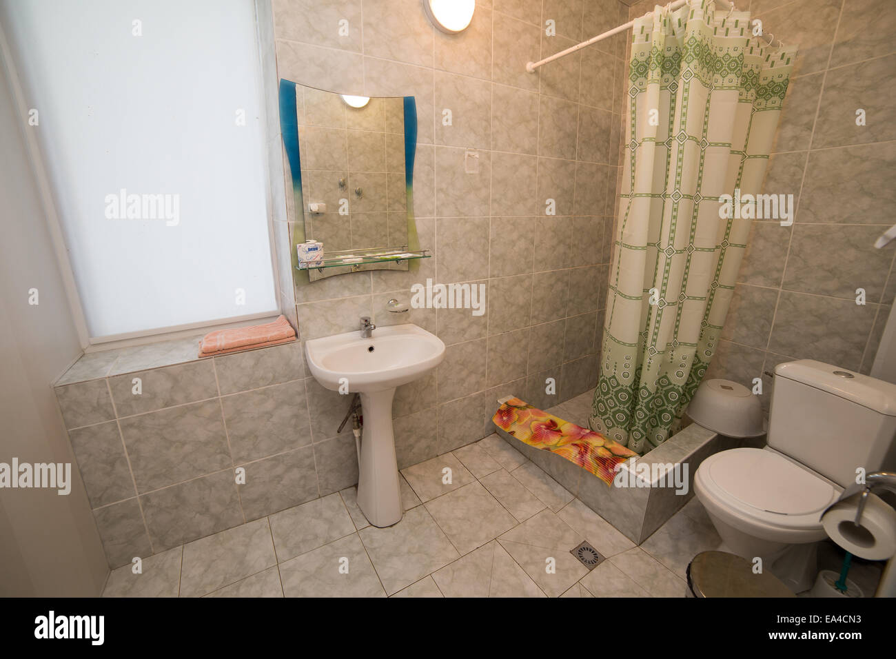 Bathroom, WC, toilet, lavatory room interior design Stock Photo - Alamy