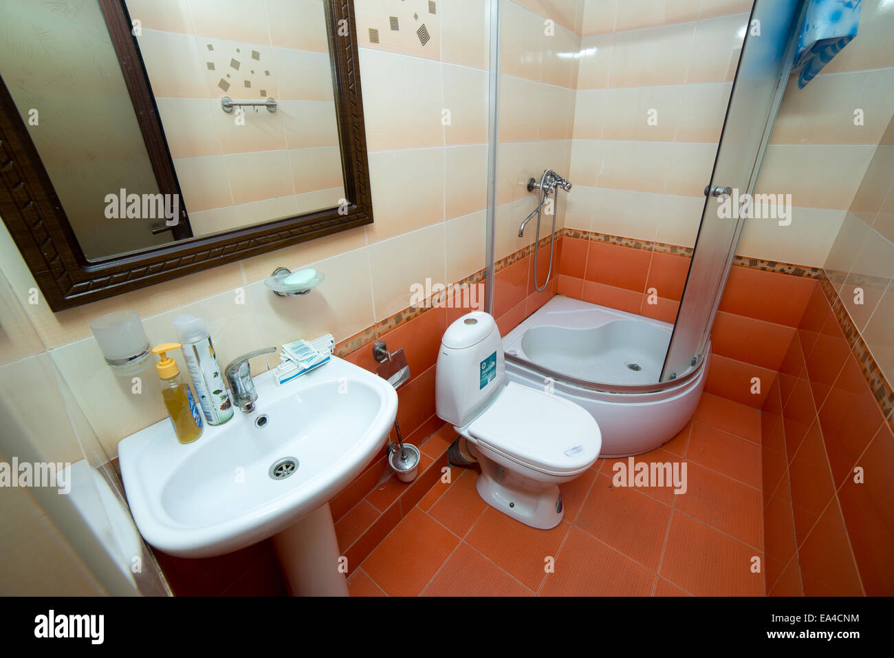 Bathroom, WC, toilet, lavatory room interior design Stock Photo - Alamy