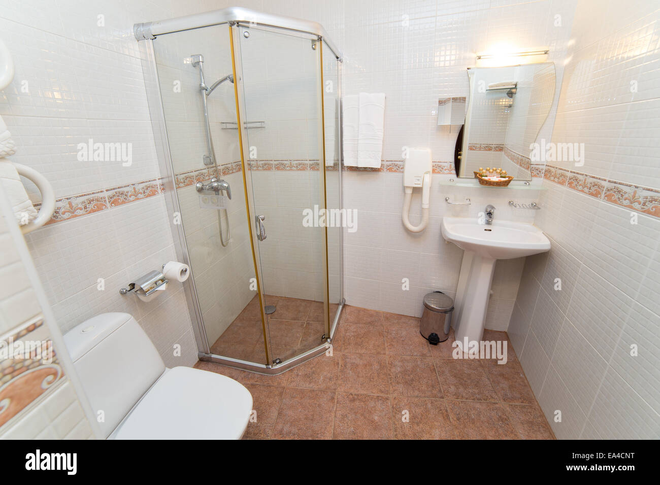 Bathroom, WC, toilet, lavatory room interior design Stock Photo - Alamy