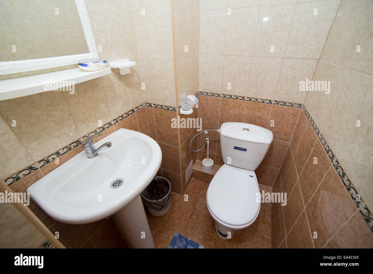 Bathroom, WC, toilet, lavatory room interior design Stock Photo - Alamy