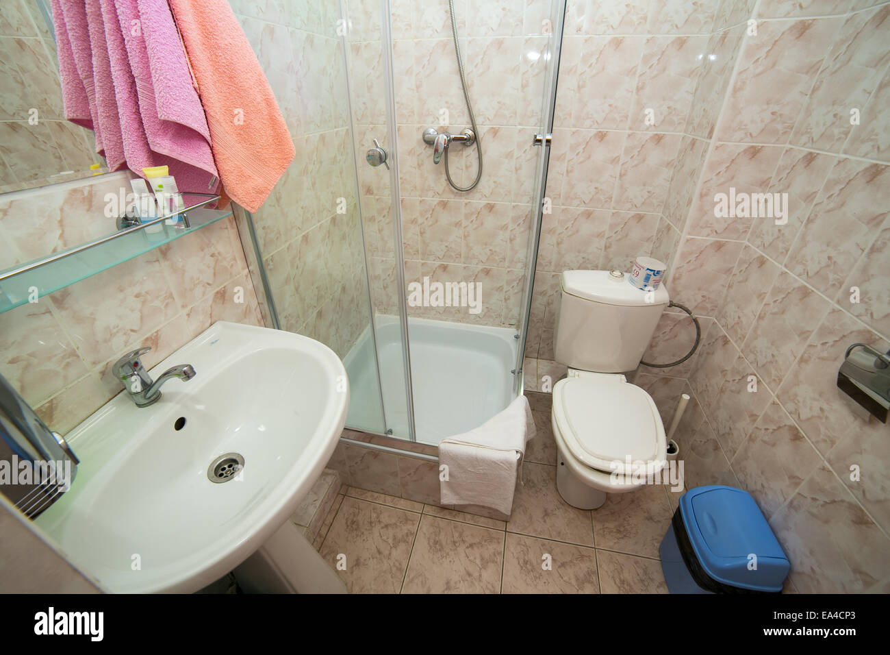 Bathroom, WC, toilet, lavatory room interior design Stock Photo - Alamy