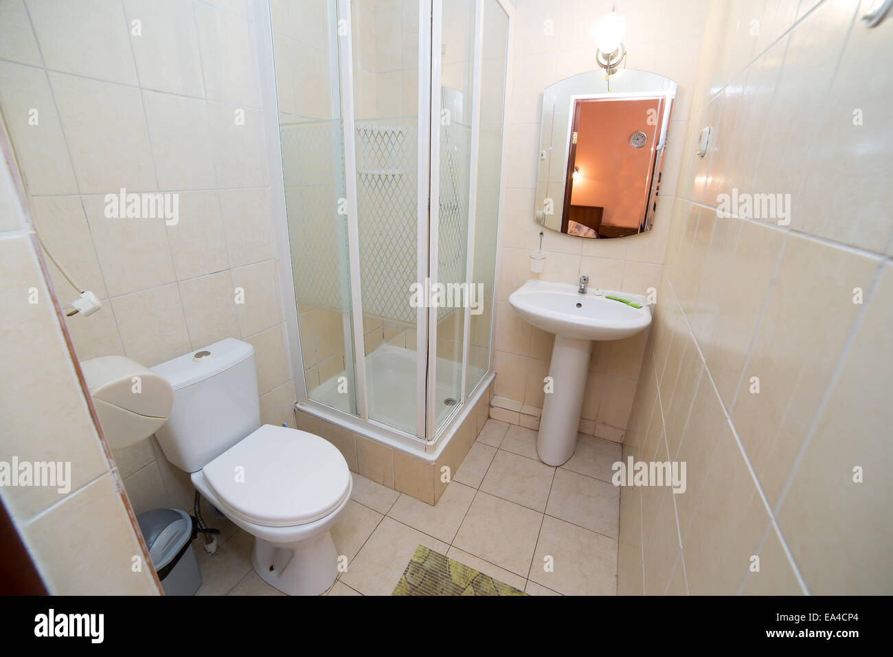 Bathroom, WC, toilet, lavatory room interior design Stock Photo - Alamy