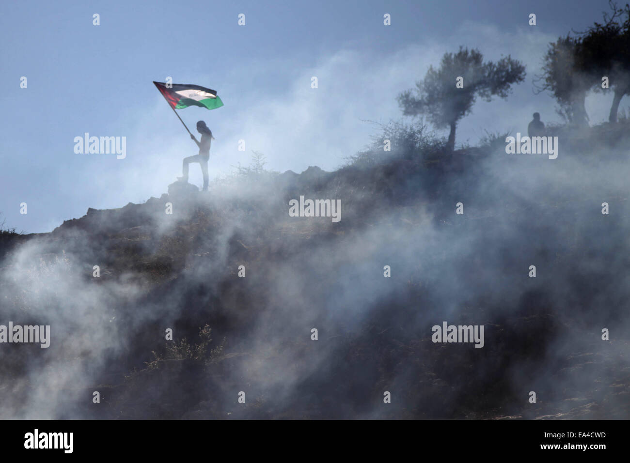Ramallah, West Bank. 6th Nov, 2014. A Palestinian student of BirZeit ...