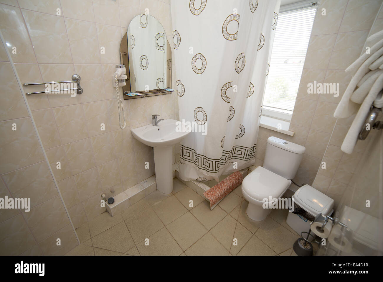Bathroom, WC, toilet, lavatory room interior design Stock Photo - Alamy