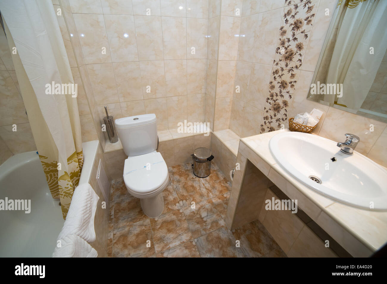 Bathroom, WC, toilet, lavatory room interior design Stock Photo - Alamy