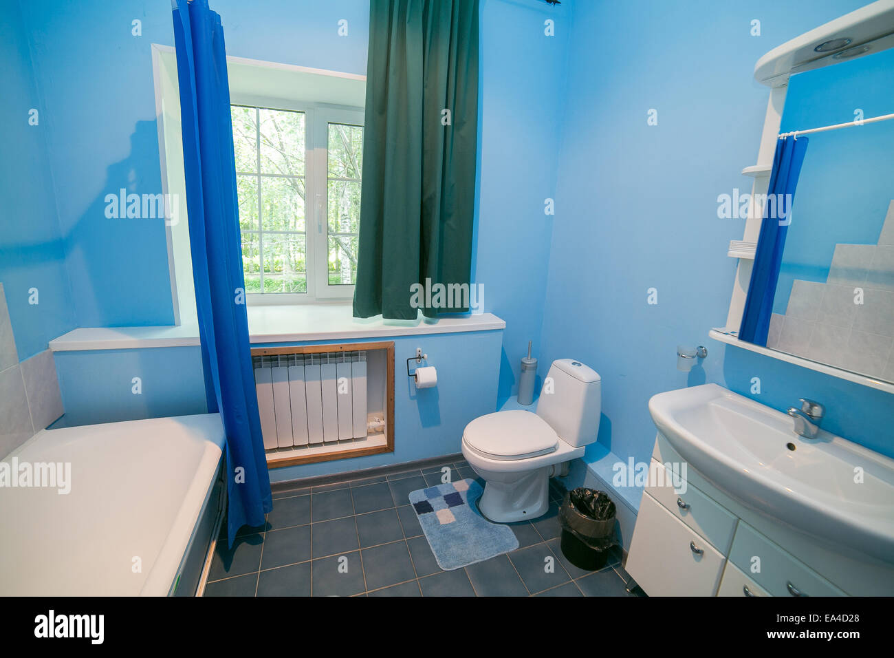 Bathroom, WC, toilet, lavatory room interior design Stock Photo - Alamy
