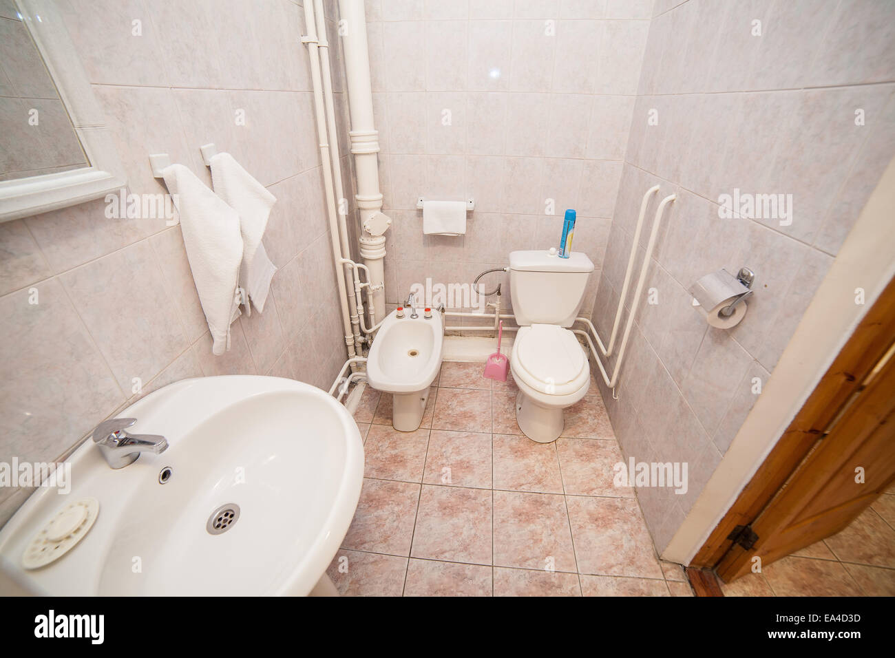 Bathroom, WC, toilet, lavatory room interior design Stock Photo - Alamy