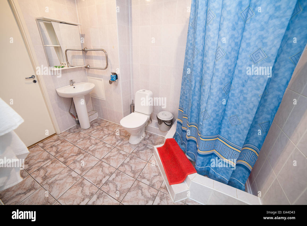Bathroom, WC, toilet, lavatory room interior design Stock Photo - Alamy