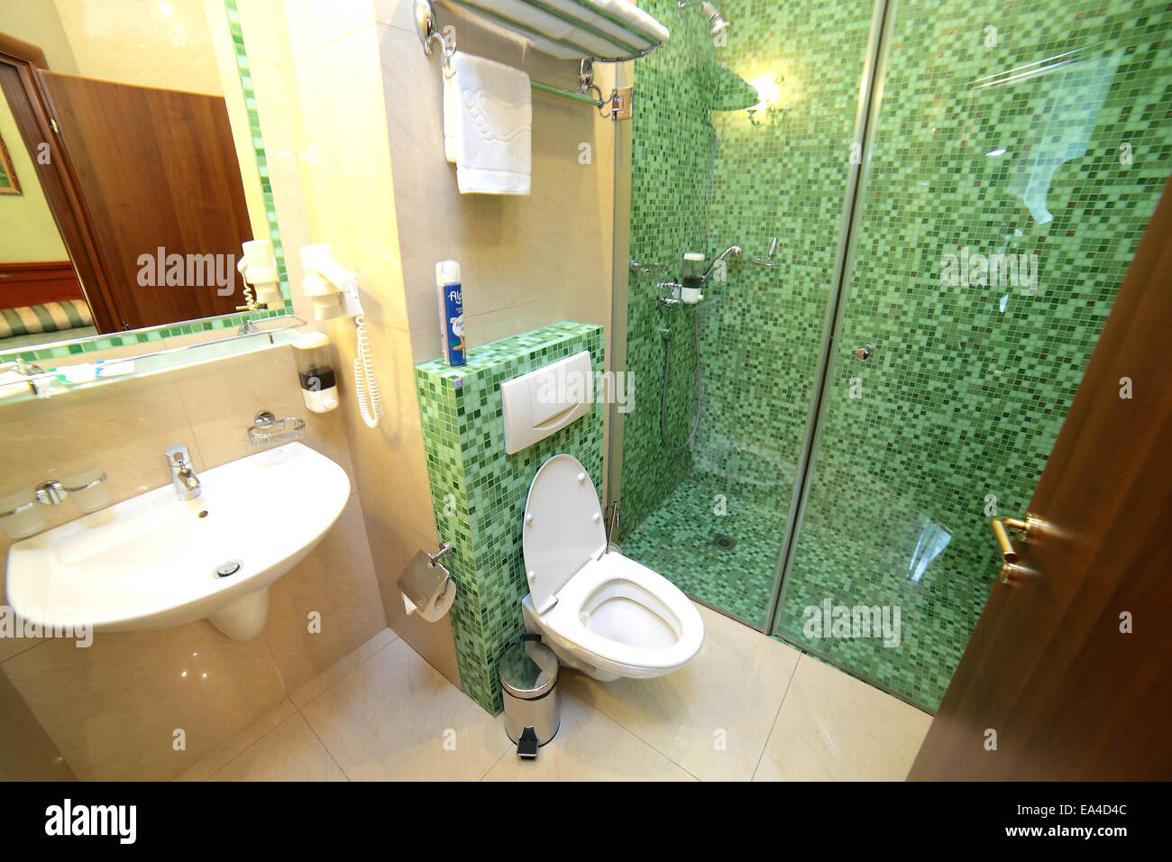 Bathroom, WC, toilet, lavatory room interior design Stock Photo - Alamy