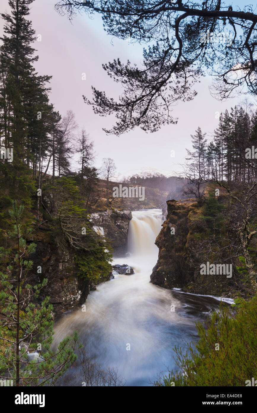 The Falls of Pattack on the Ardverikie Estate, near Laggan; Scotland ...