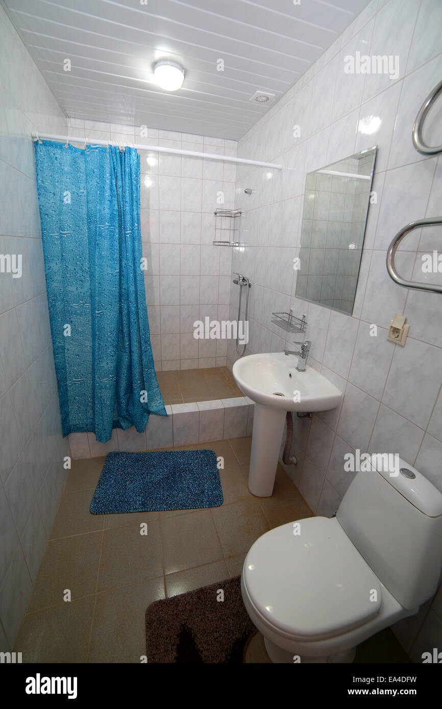 Bathroom, WC, toilet, lavatory room interior design Stock Photo - Alamy