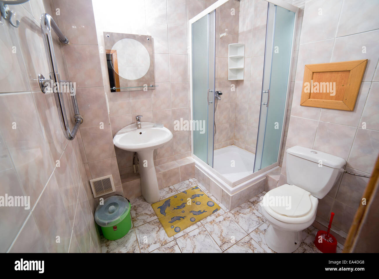 Bathroom, WC, toilet, lavatory room interior design Stock Photo - Alamy