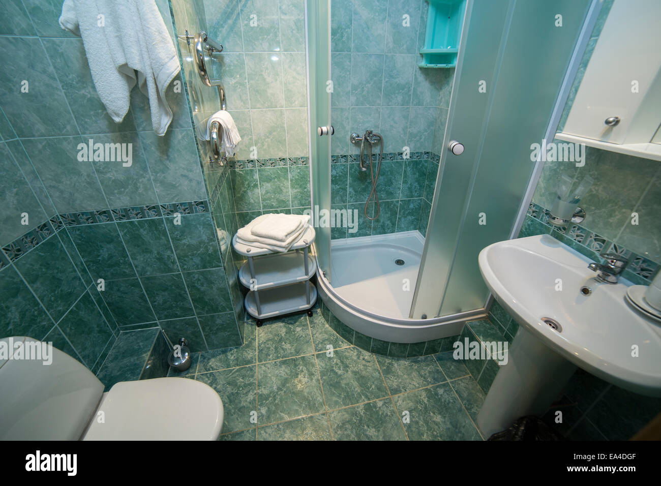 Bathroom, WC, toilet, lavatory room interior design Stock Photo - Alamy